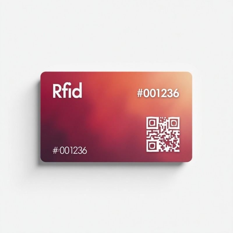 Tessere RFID con QR-Code MIFARE compatibili 1K 13.56Mhz stampate conf ...